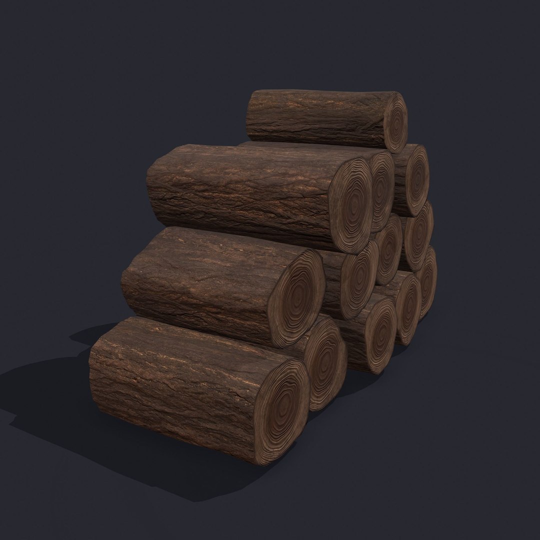 3D Wood Stack Logs - TurboSquid 1730239