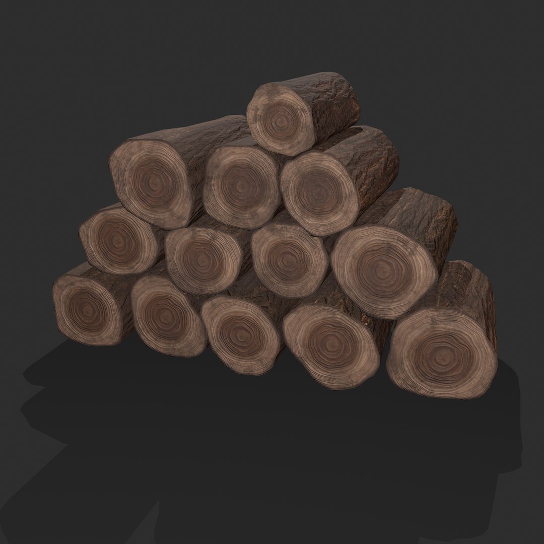 3D Wood Stack Logs - TurboSquid 1730239
