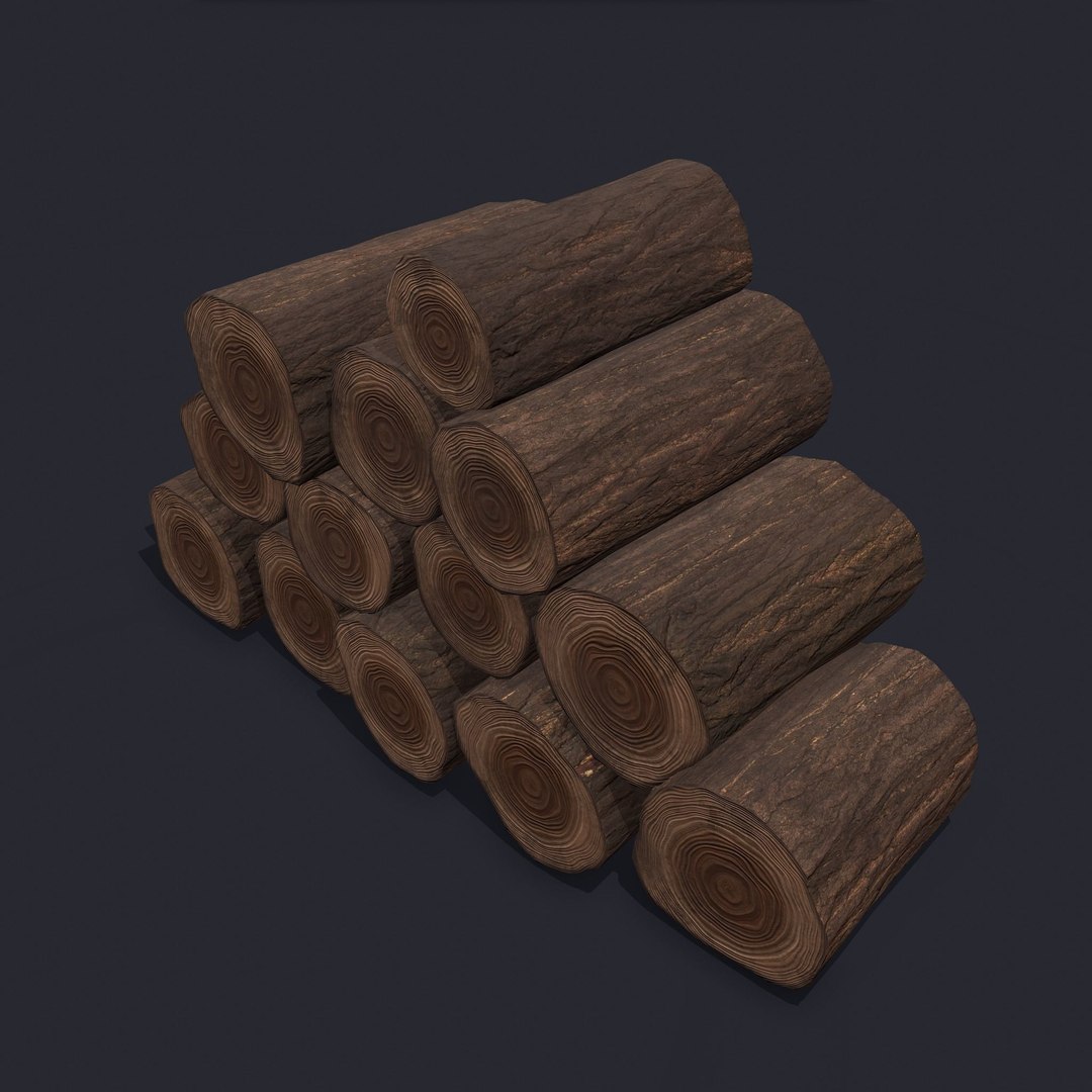 3D Wood Stack Logs - TurboSquid 1730239