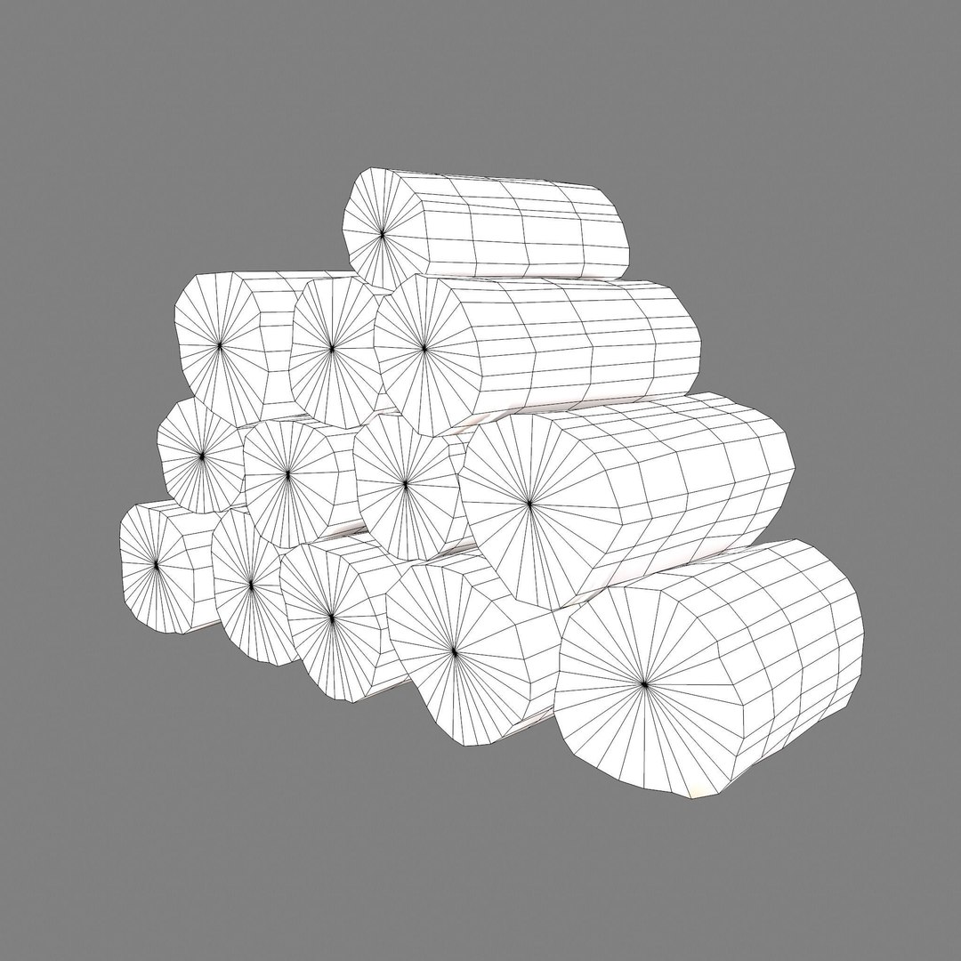 3D Wood Stack Logs - TurboSquid 1730239