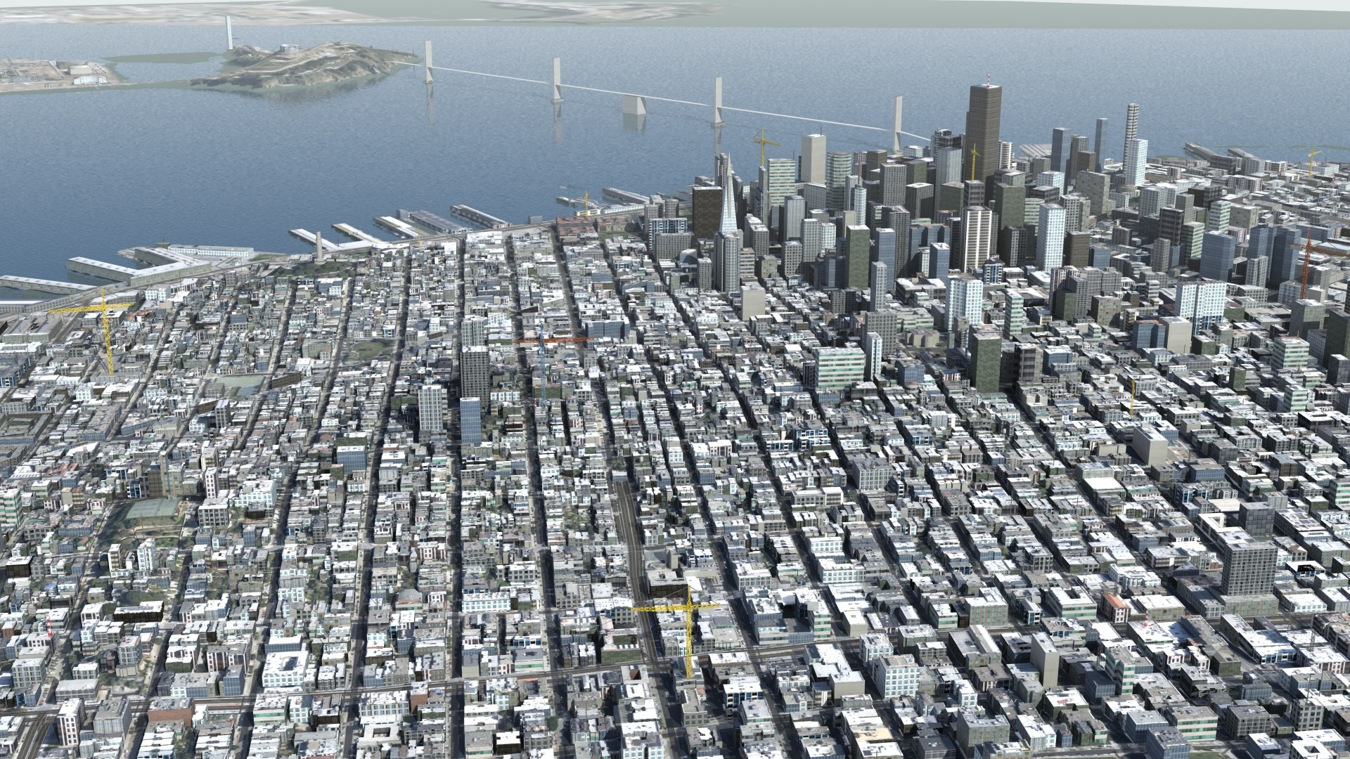 3D San Francisco California Model - TurboSquid 2137809