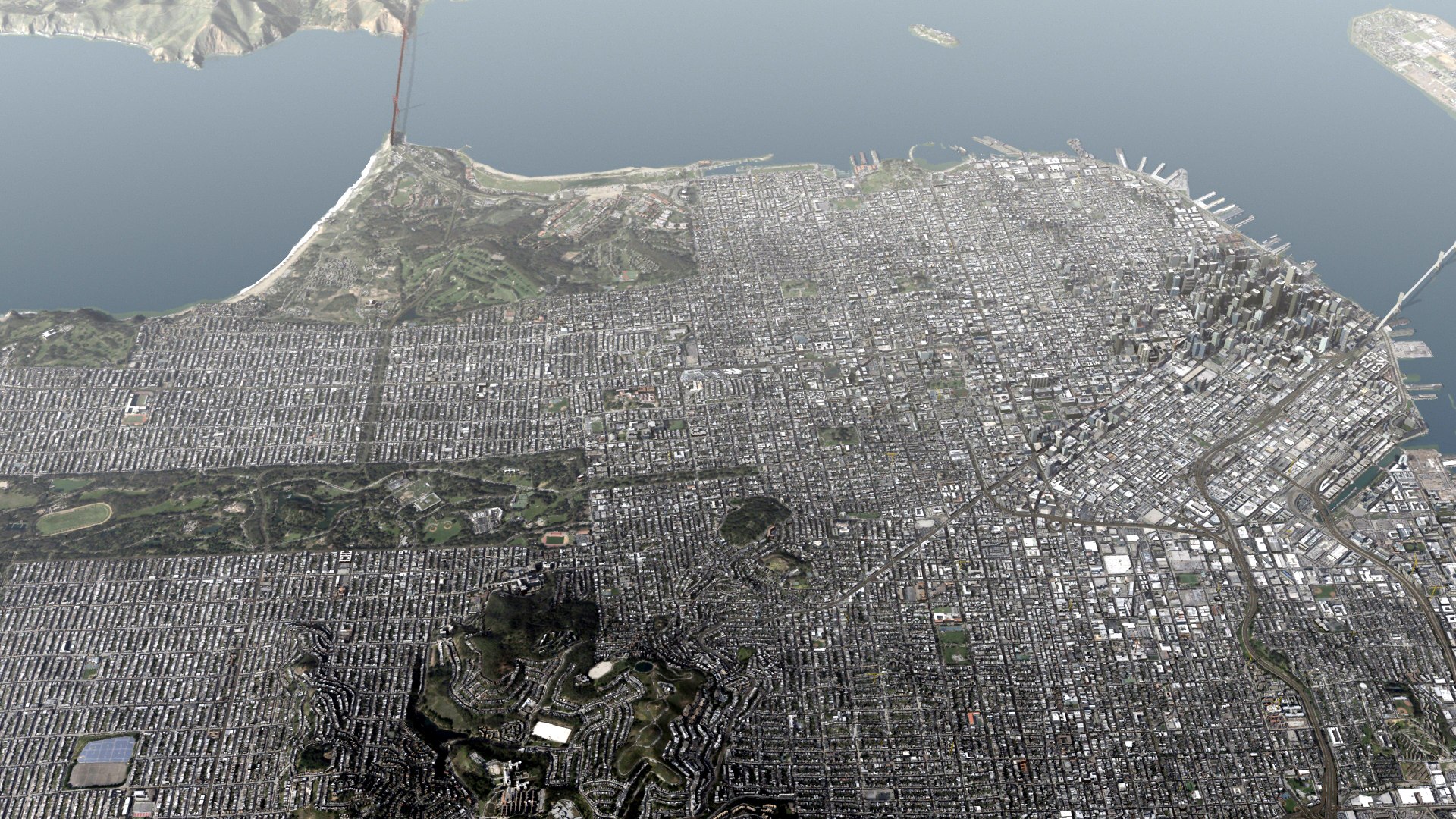 3D San Francisco California Model - TurboSquid 2137809