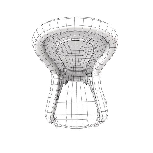 3d model wicker victorian rocker chair