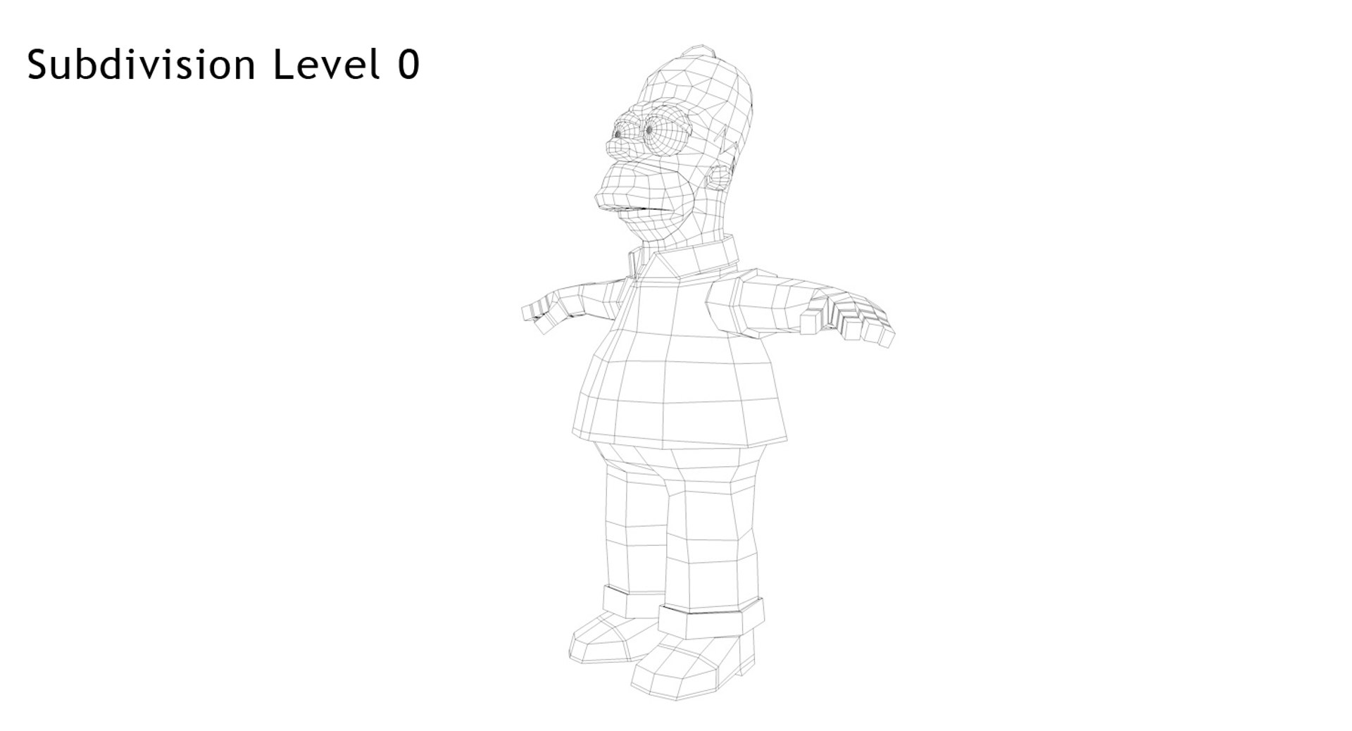Homer Simpson Rigged Character 3d Model