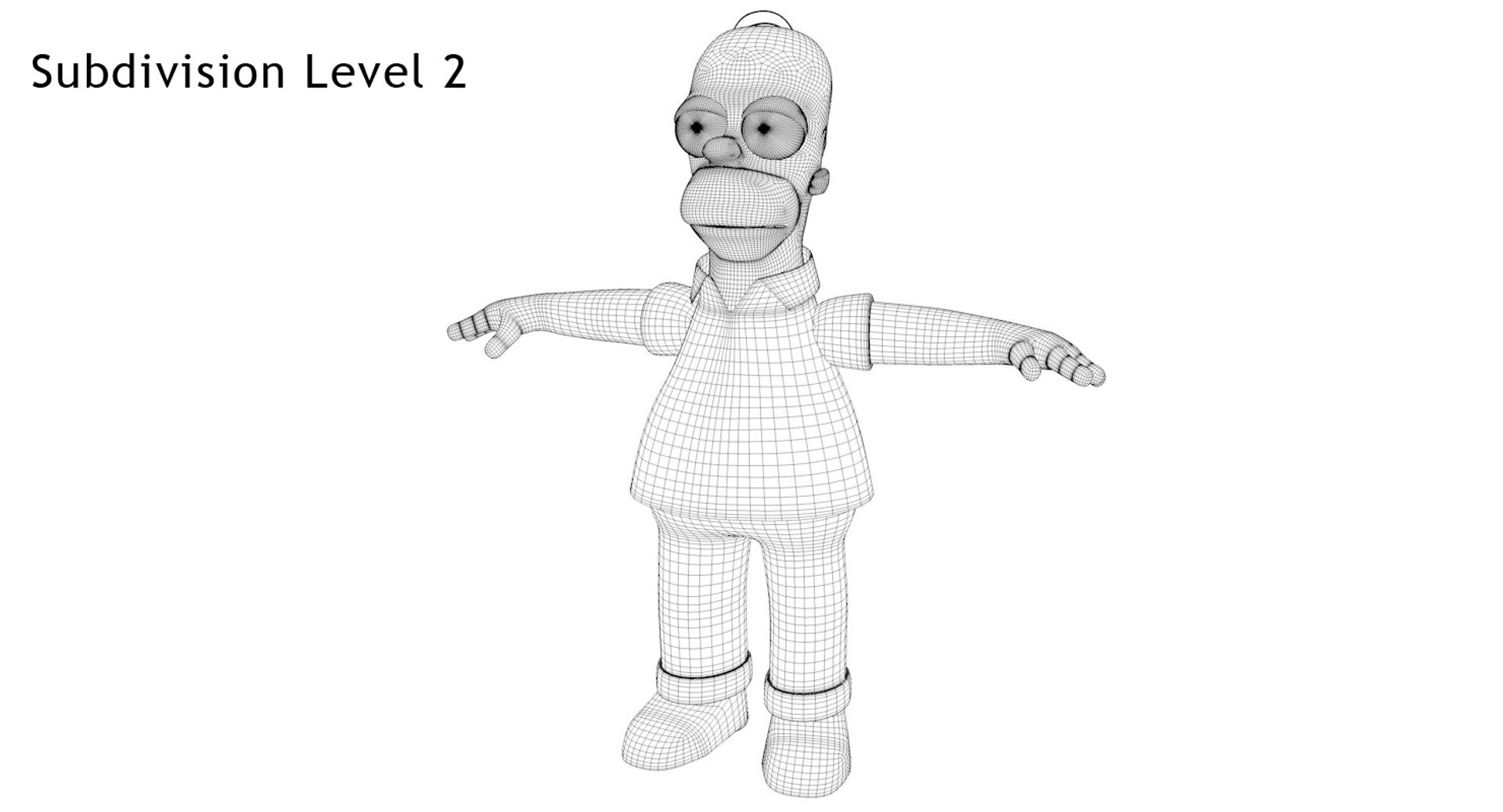 Homer Simpson Rigged Character 3d Model