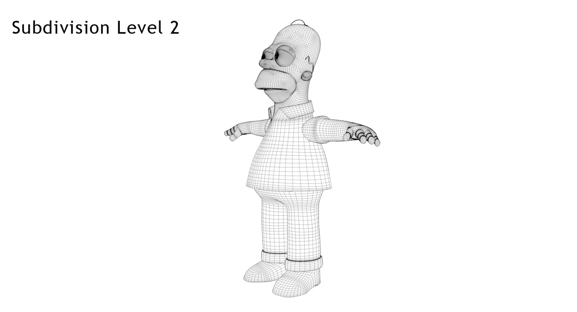Homer Simpson Rigged Character 3d Model