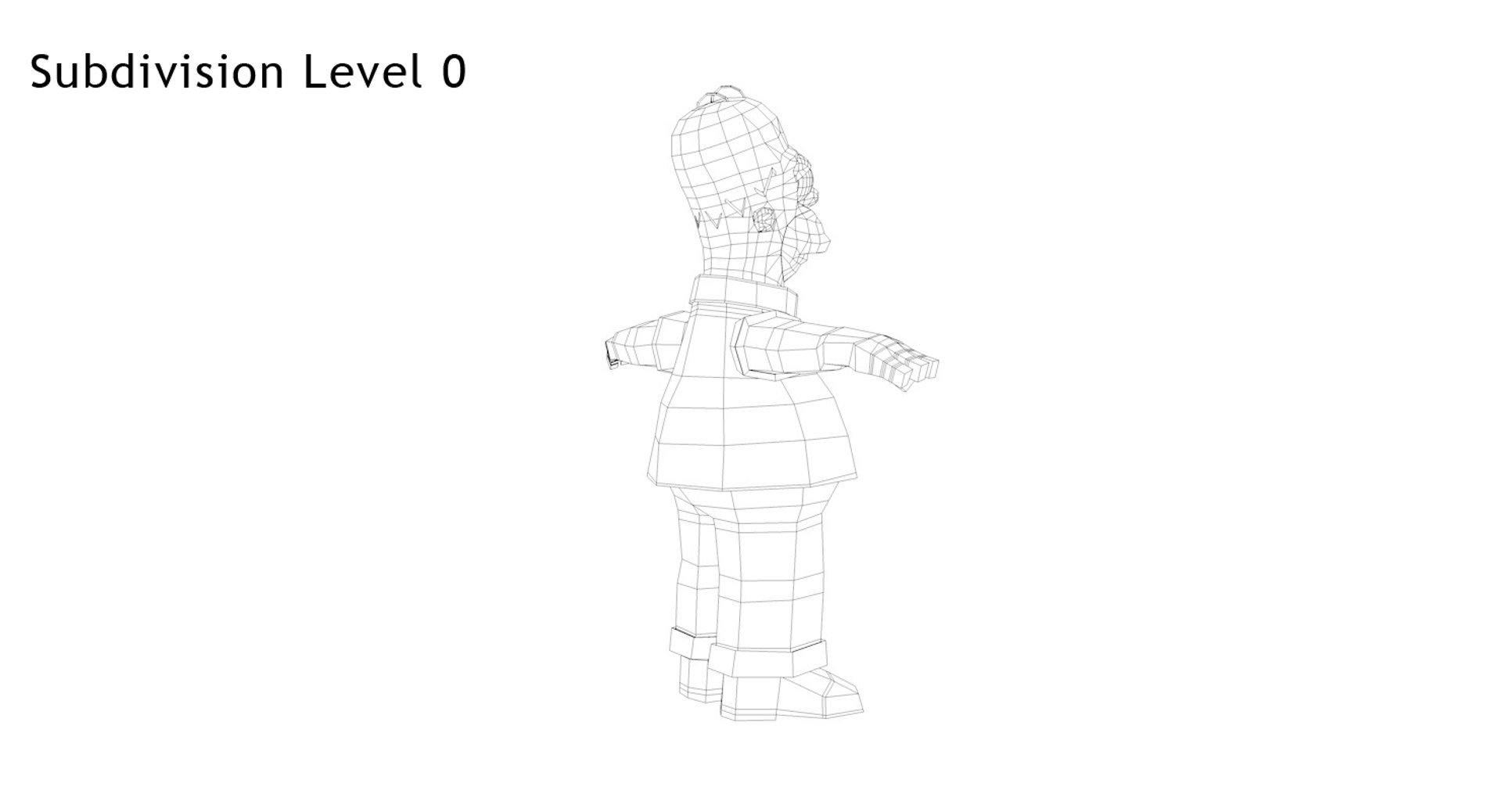 Homer Simpson Rigged Character 3d Model