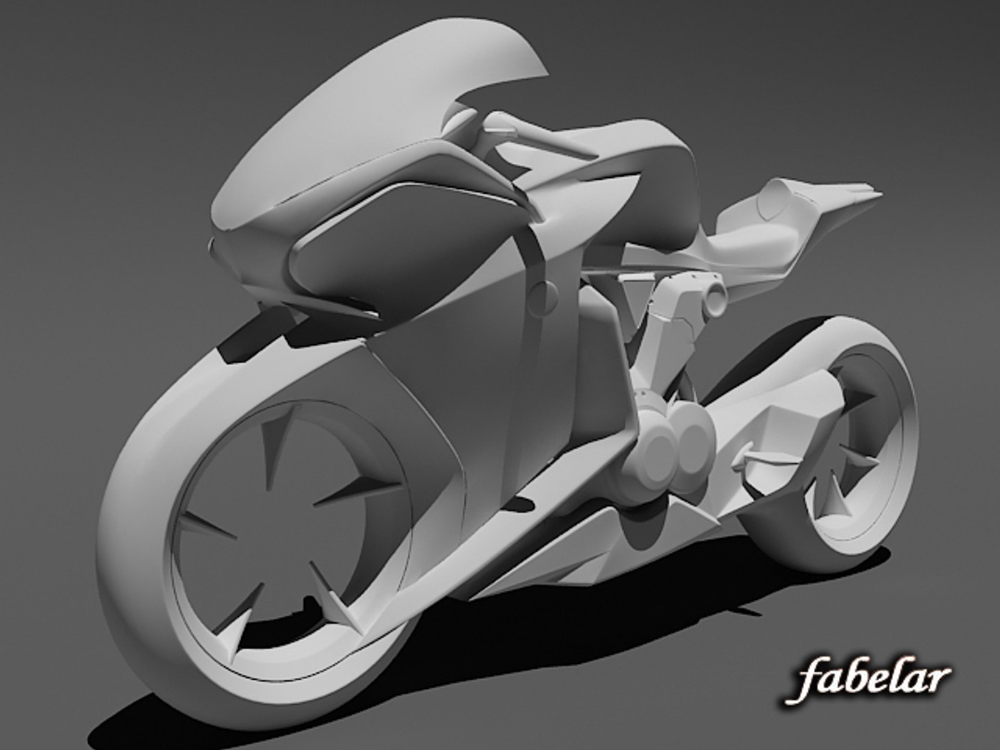 Concept Bike Honda V4 3d Max