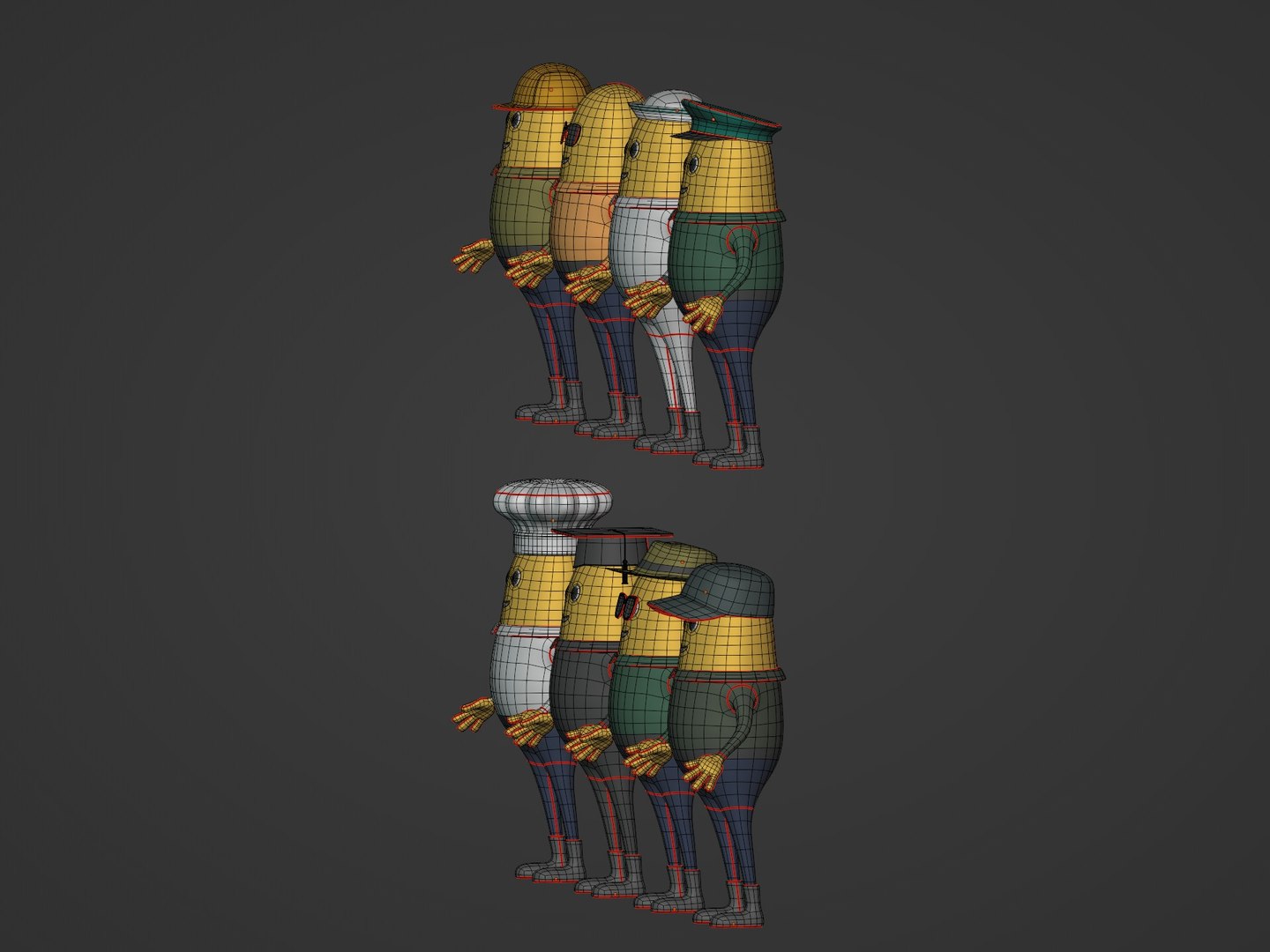 Cartoon Stickman - Pack 3D Model - TurboSquid 1940157
