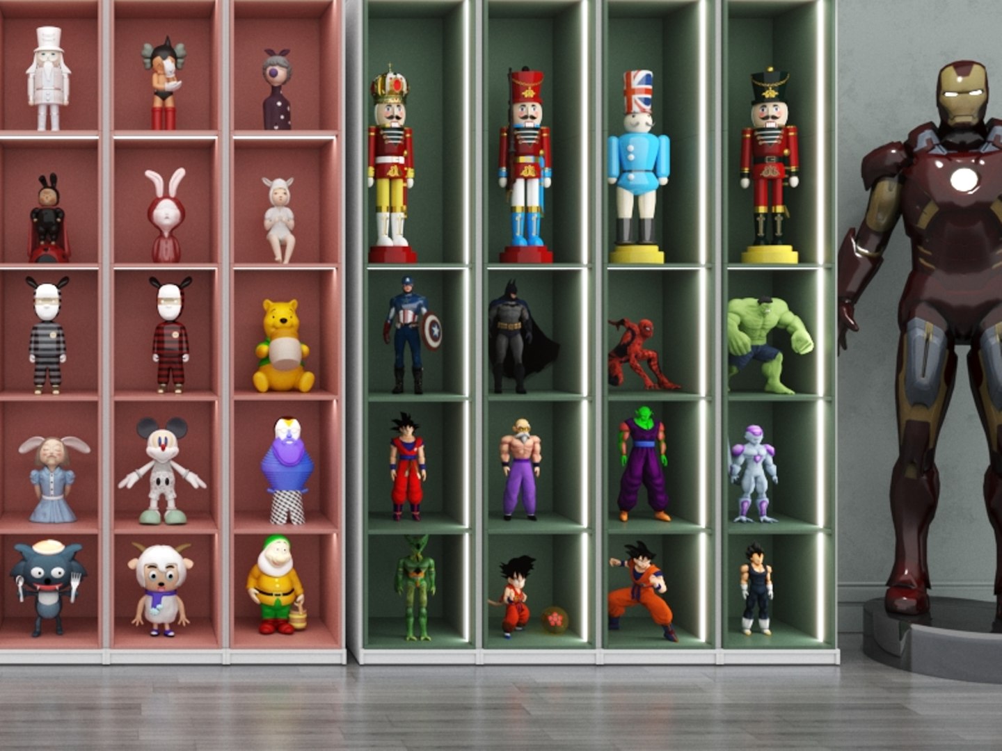 3D Handmade toy display cabinet model model - TurboSquid 2061294