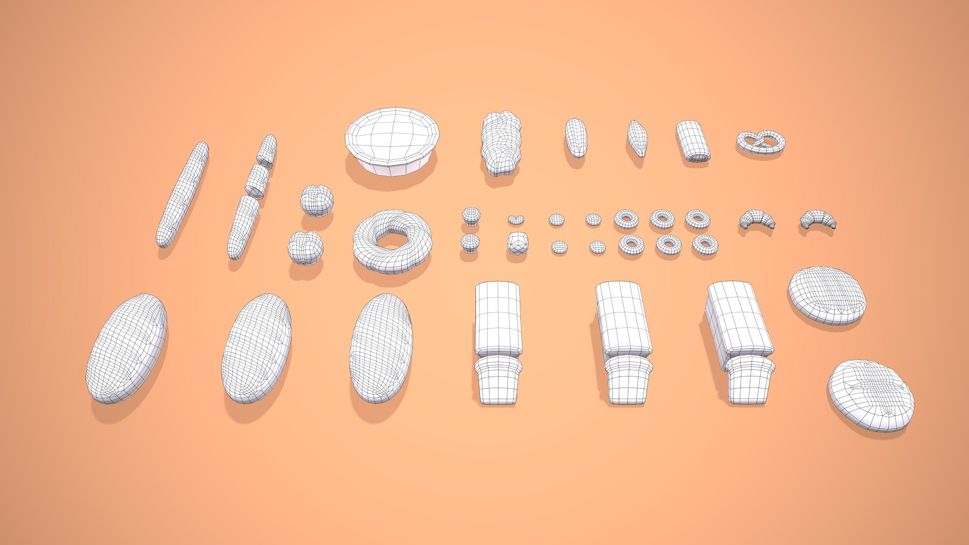 Bakery - Stylized Food Pack 3D - TurboSquid 1893183