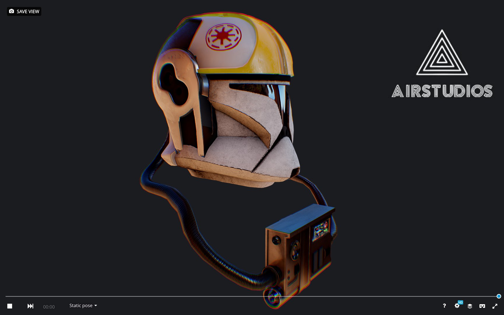 Clone Trooper Pilot Helmet Star Wars 3D Model - TurboSquid 1885961
