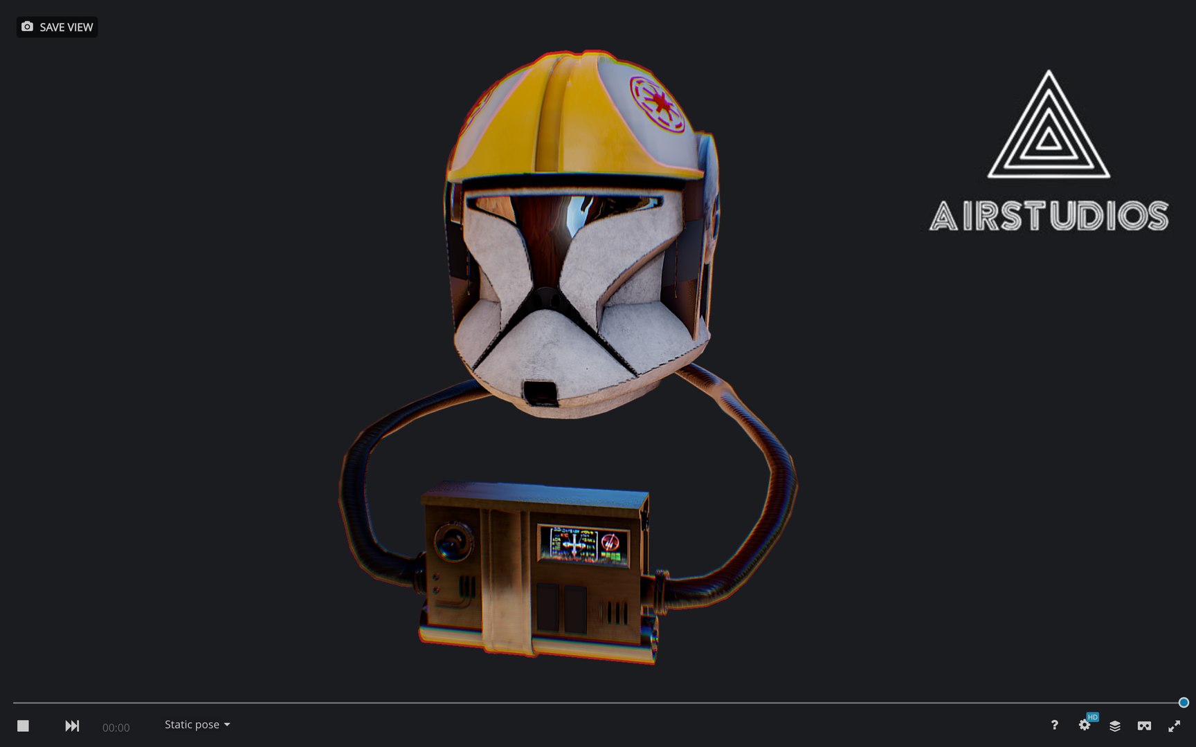 Clone Trooper Pilot Helmet Star Wars 3D Model - TurboSquid 1885961