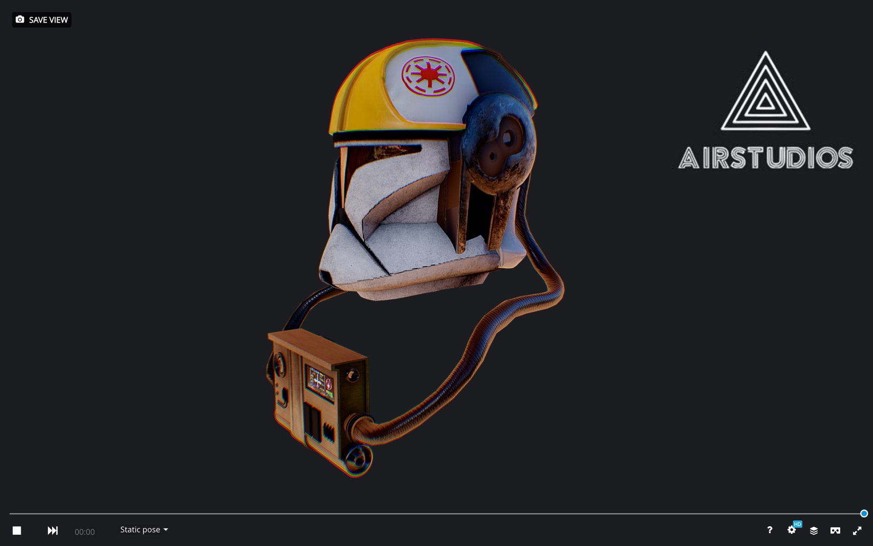 Clone Trooper Pilot Helmet Star Wars 3D Model - TurboSquid 1885961