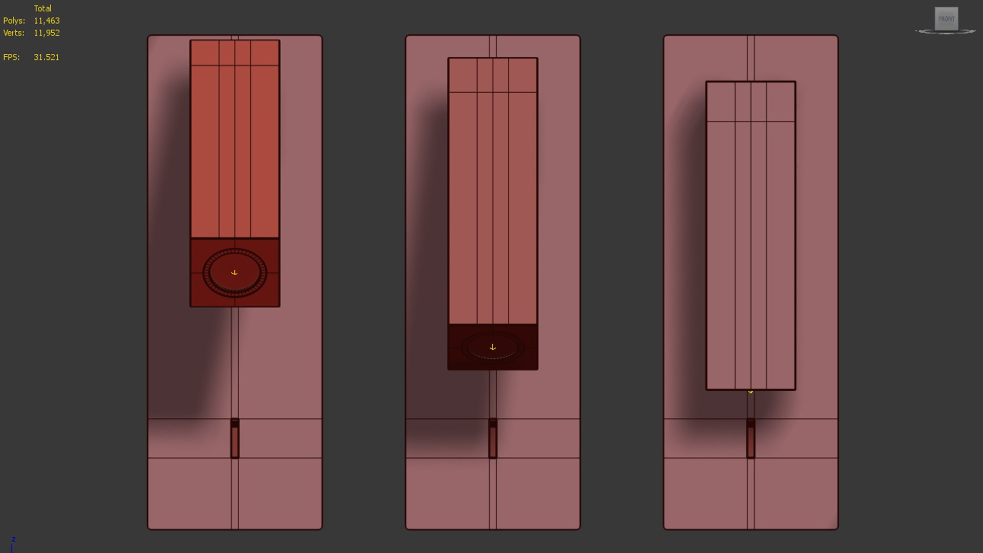 3D Hall By Leds C4 Wall Mounted Spotlight Model - TurboSquid 1879701