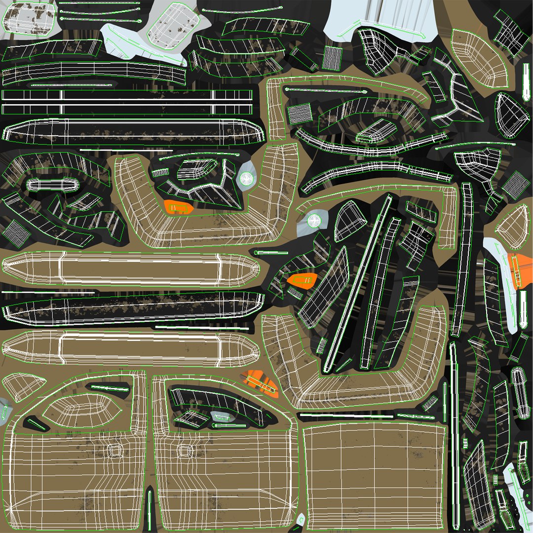 3D Model Generic Military Pickup With Machine Gun Desert Camo ...