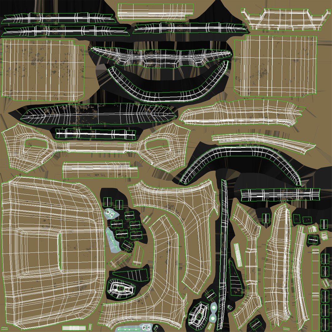 3D Model Generic Military Pickup With Machine Gun Desert Camo ...