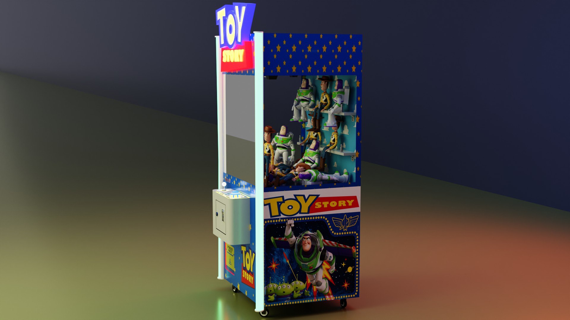 3D Toy Story Claw Machine Model - TurboSquid 2118511