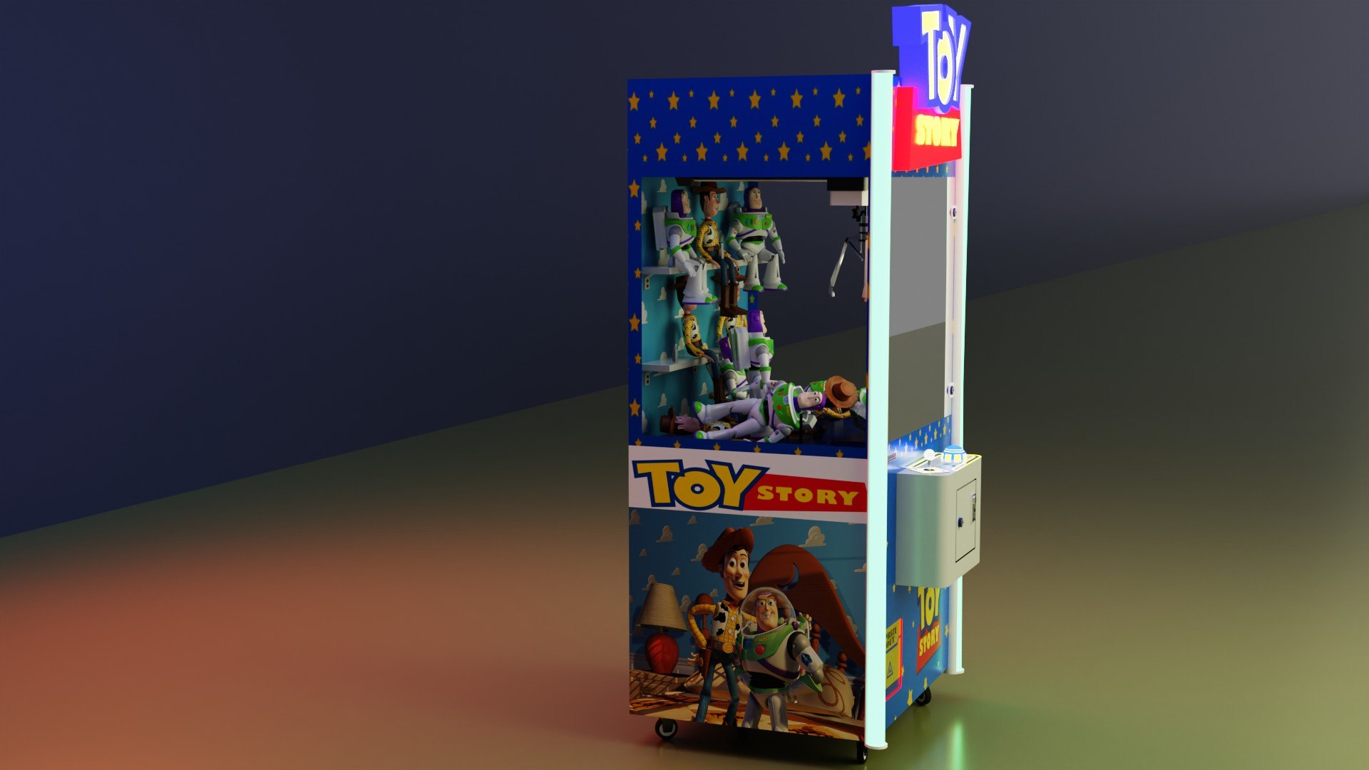 3D Toy Story Claw Machine Model - TurboSquid 2118511