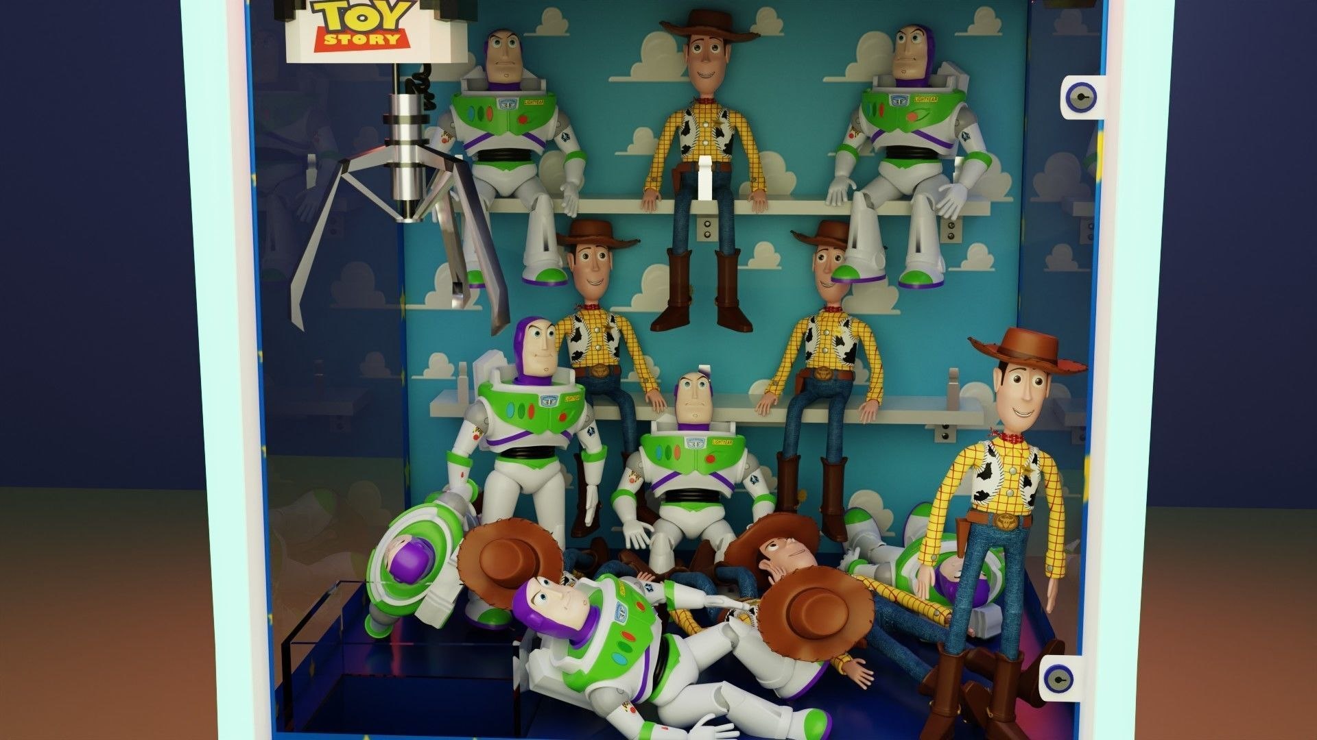 3D Toy Story Claw Machine Model - TurboSquid 2118511