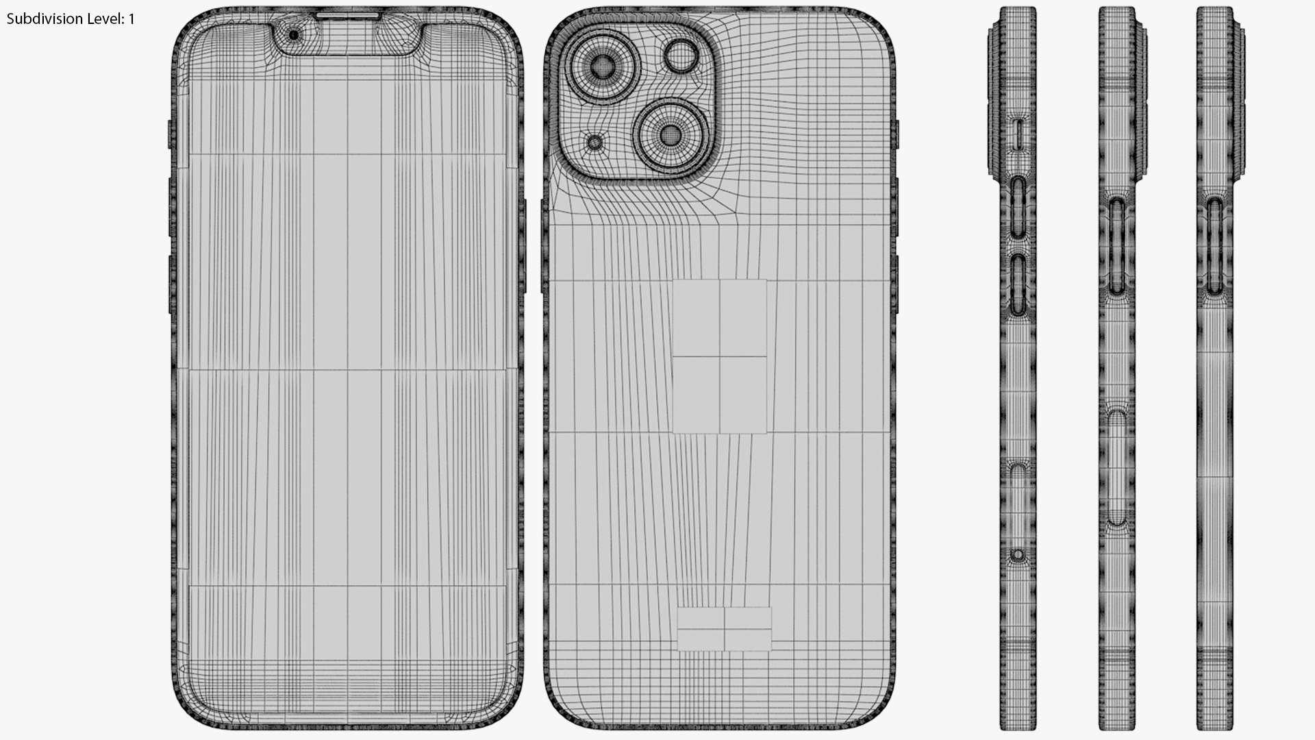 3D Apple IPhone 13 Mini Starlight Model - TurboSquid 1788555
