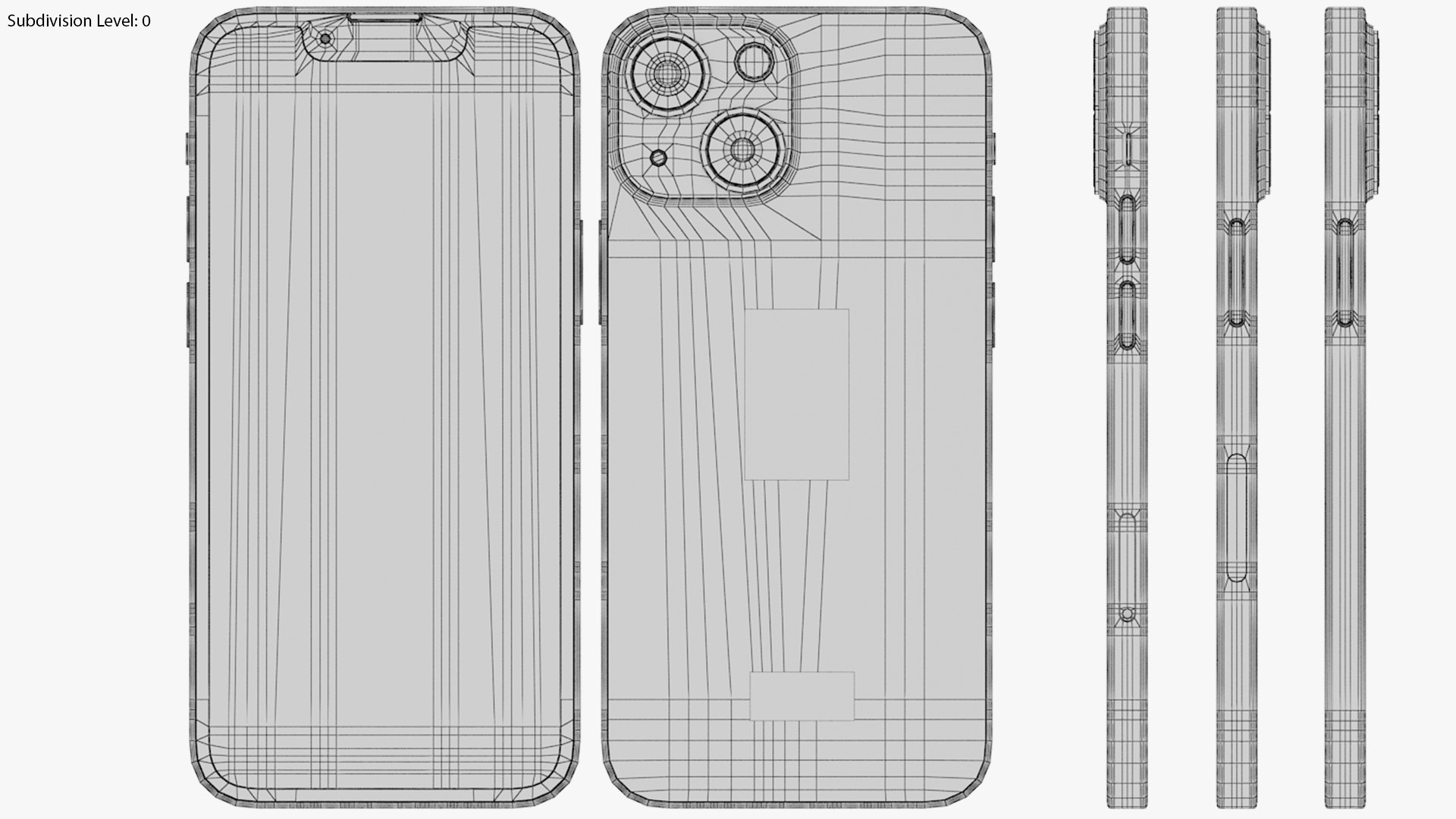 3D Apple IPhone 13 Mini Starlight Model - TurboSquid 1788555