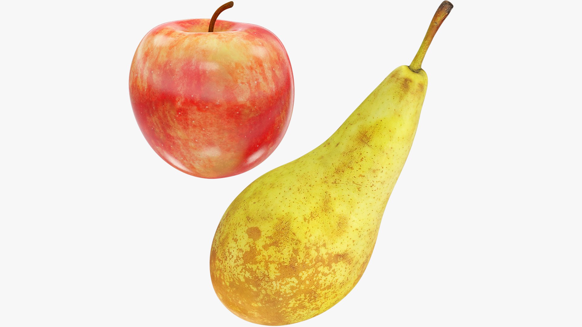 Apple And Pear Collection V1 3D Model - TurboSquid 2243349