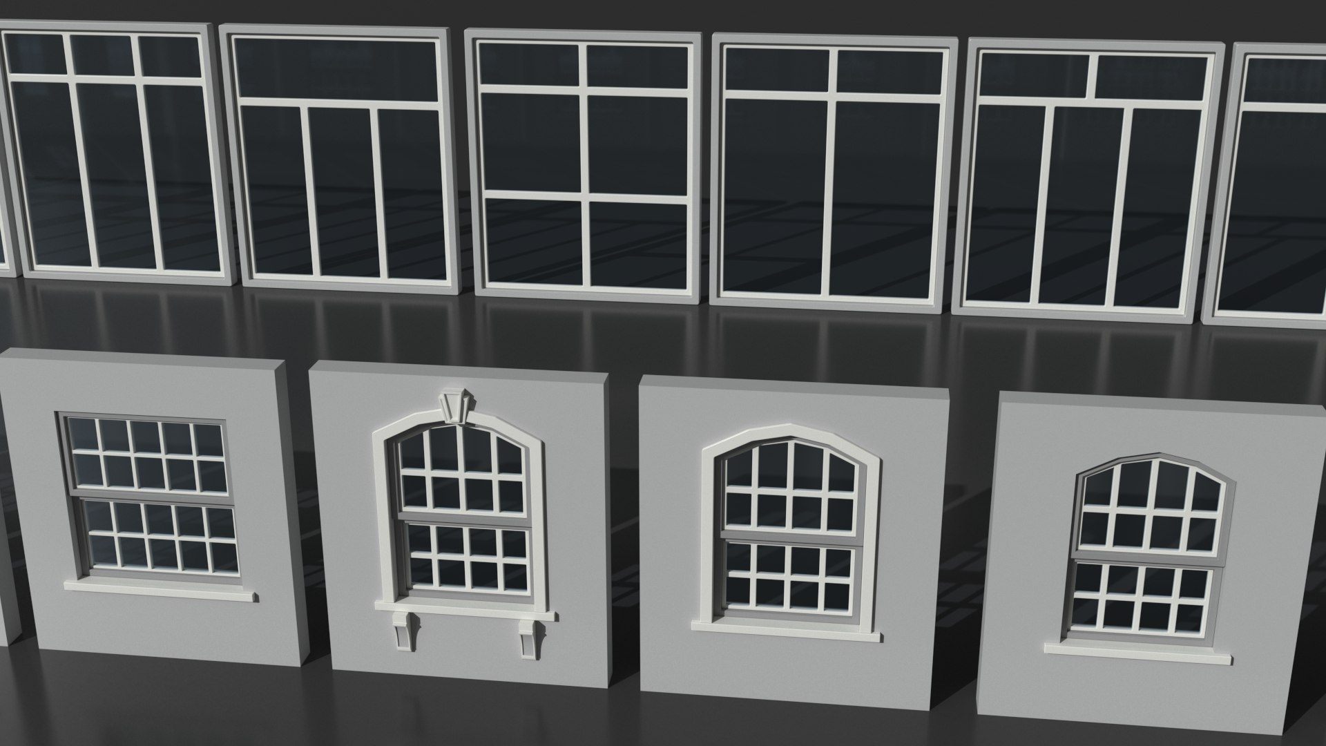 Windows Collection - 150 Pieces 3D Model - TurboSquid 2040933