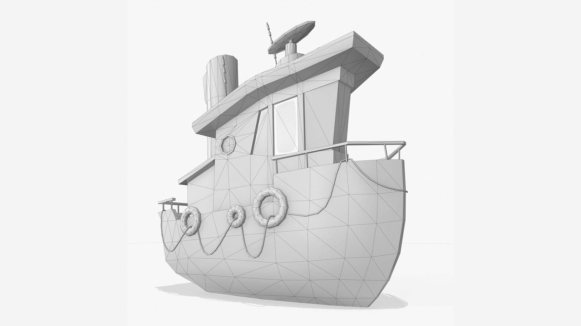Cartoon Mini Boat 3D Model - TurboSquid 1781014