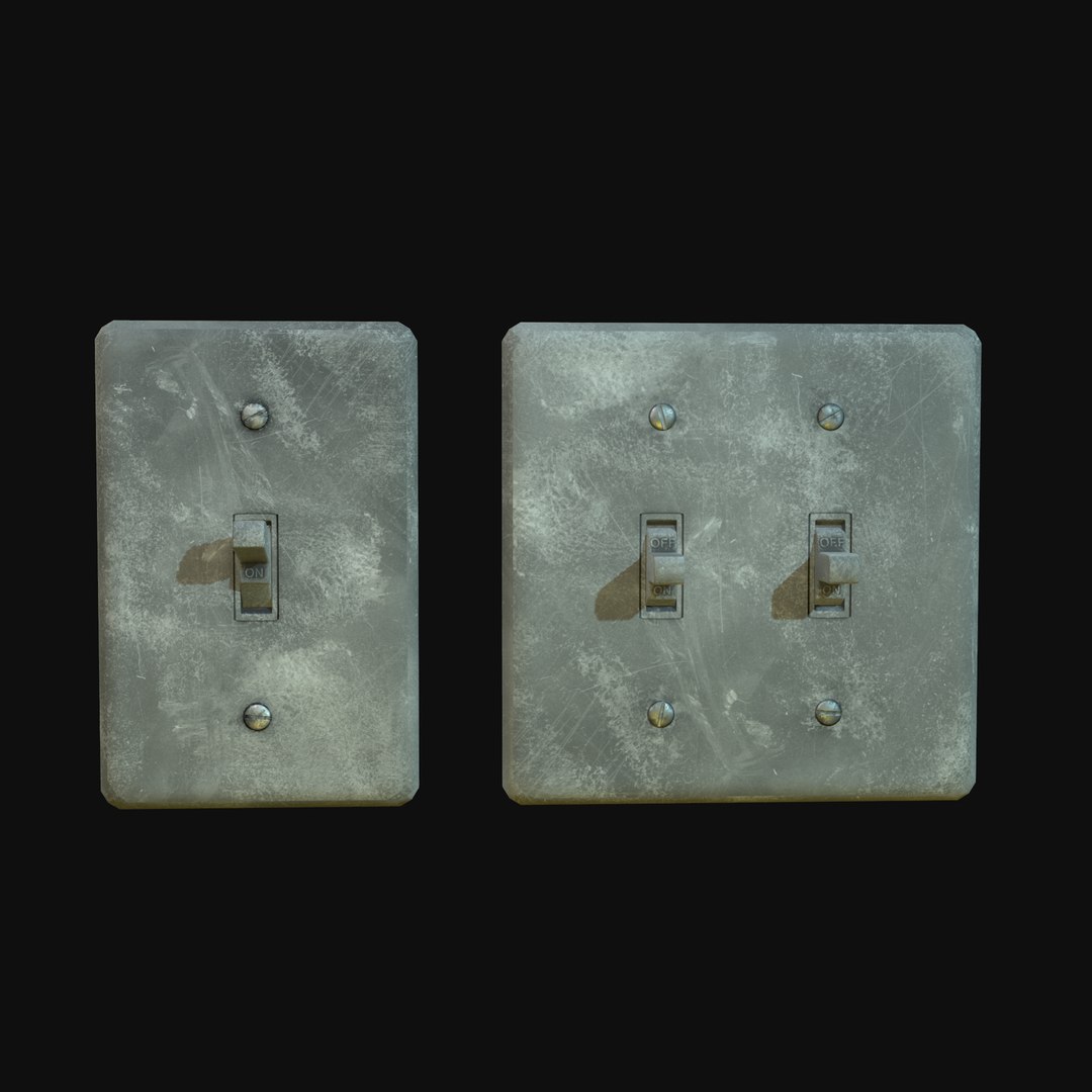 3D Single - Dual Light Switch - TurboSquid 1528597
