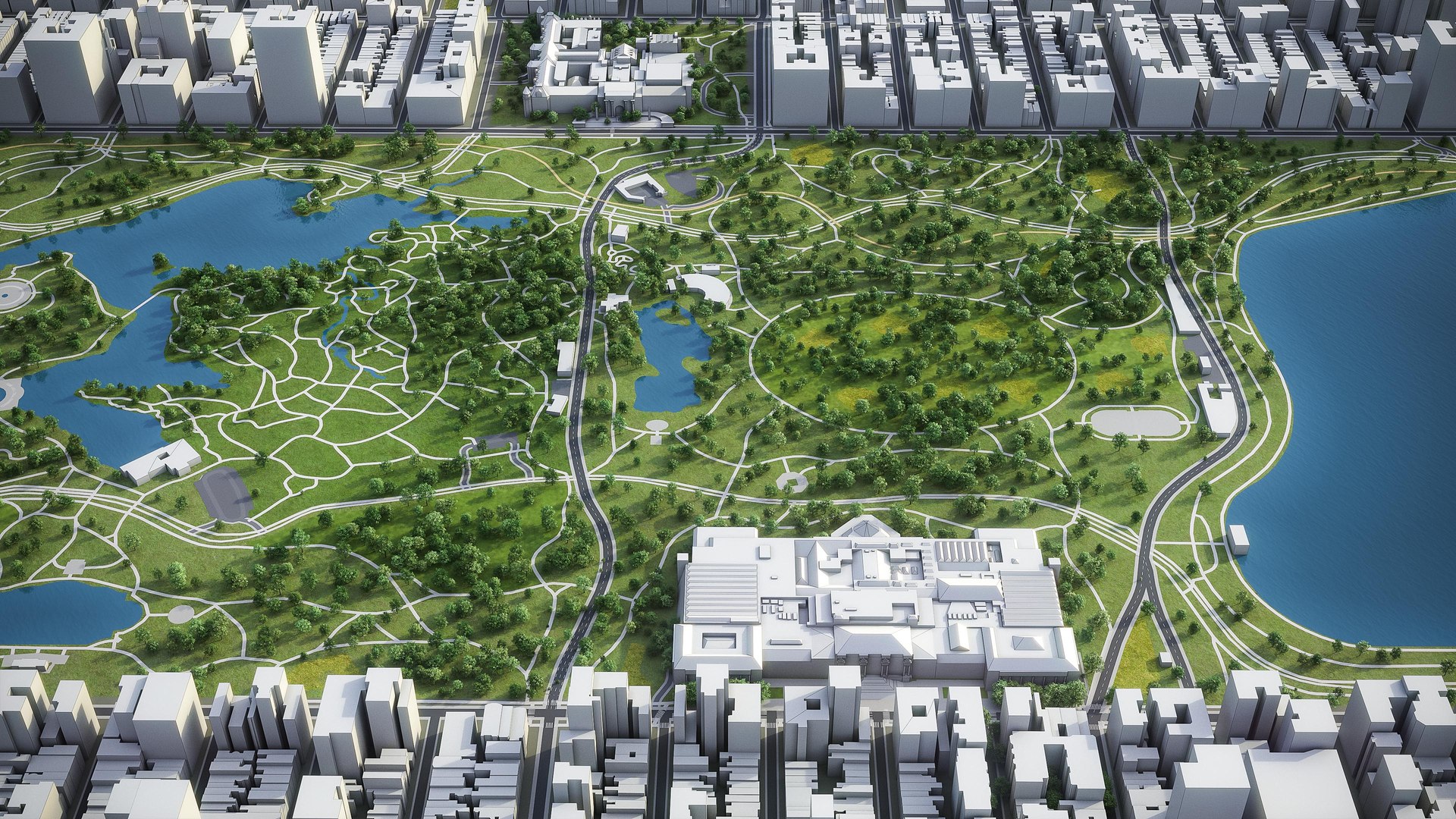 3D Central Park Surrounding - Model - TurboSquid 1482744