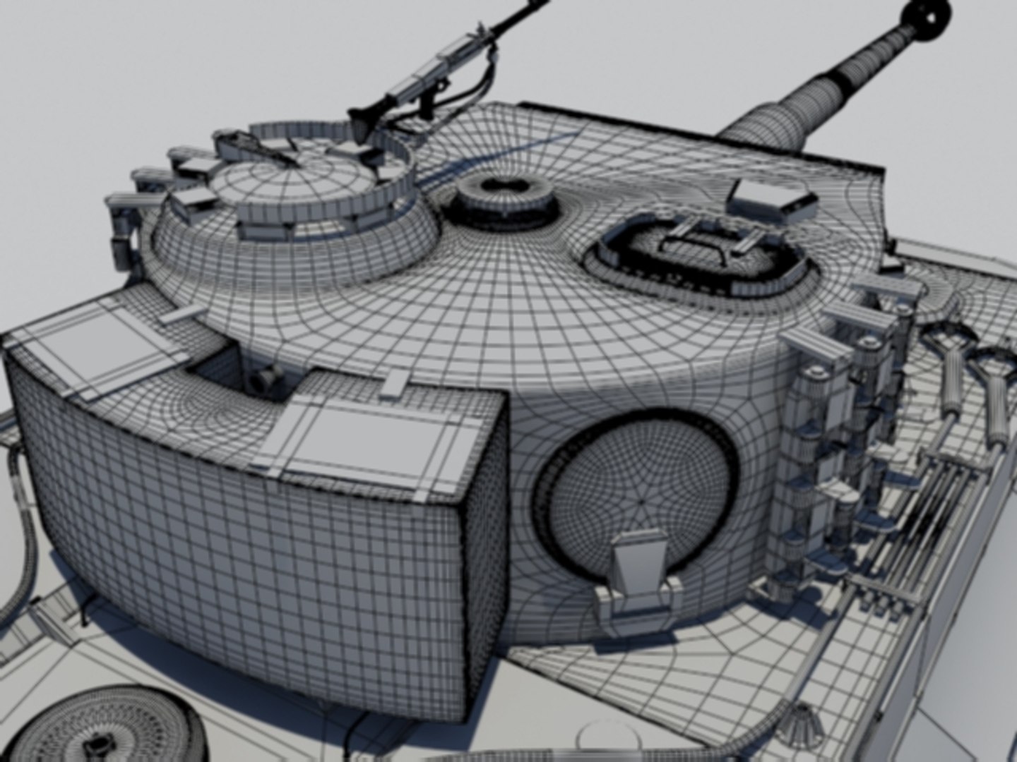 3d tiger tank model