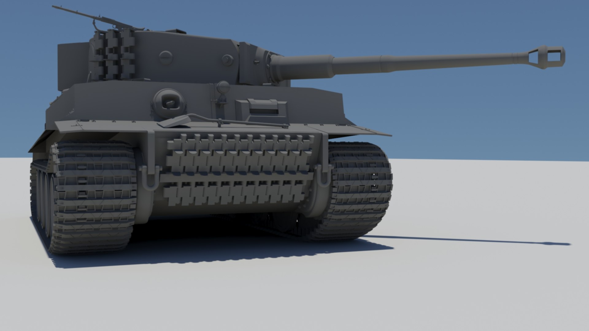 3d tiger tank model
