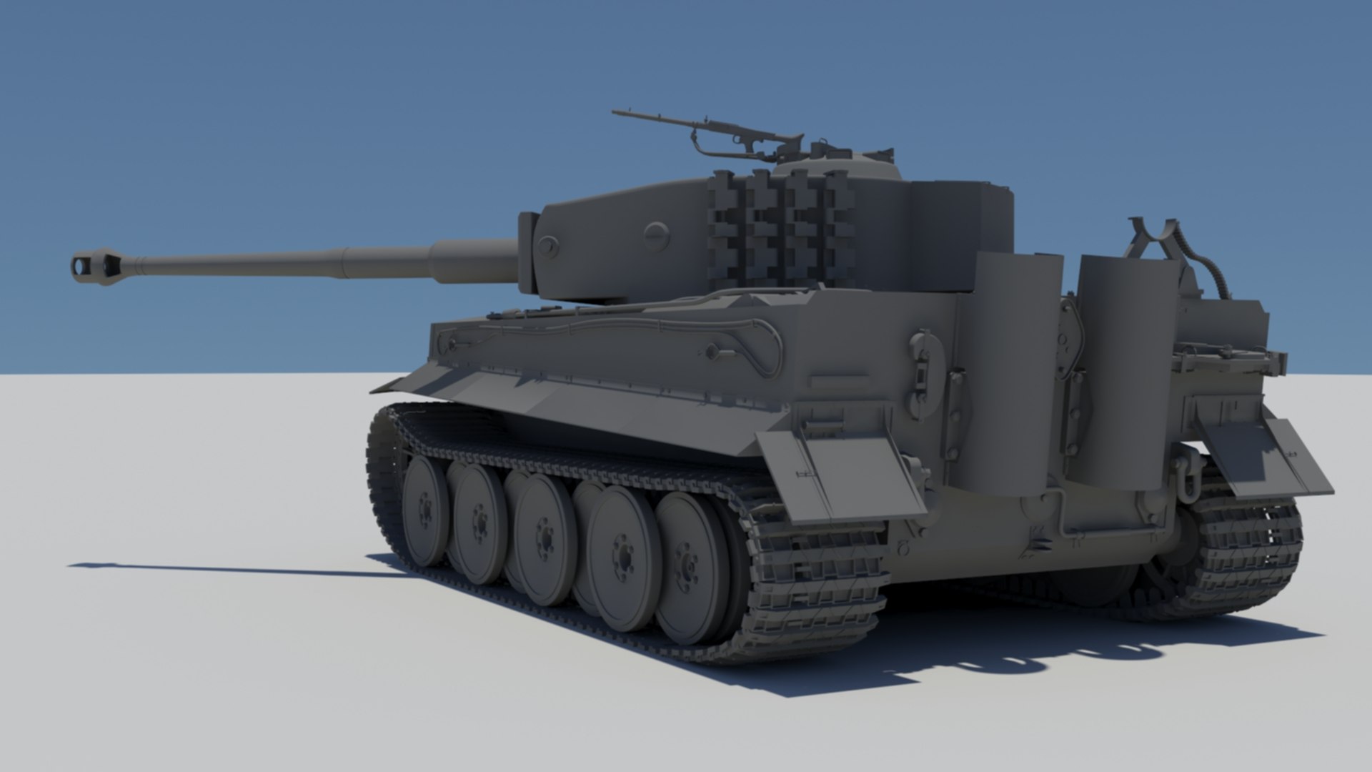 3d tiger tank model