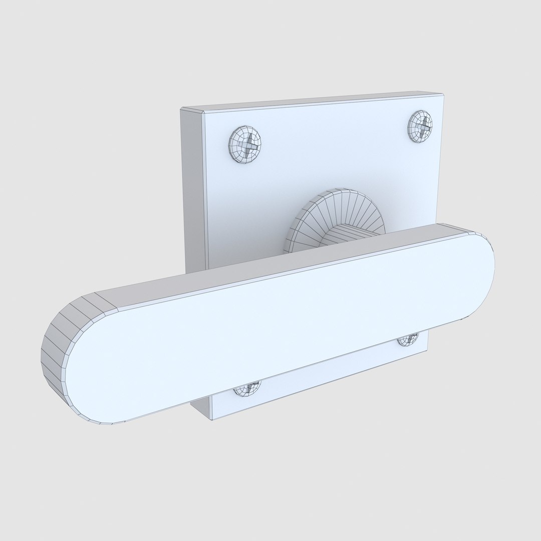 Gate Handle Horizontal 3D Model - TurboSquid 2102336