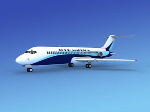 Mcdonnell Douglas Mcdonnell-Douglas-Dc-9 3D Models for Download ...