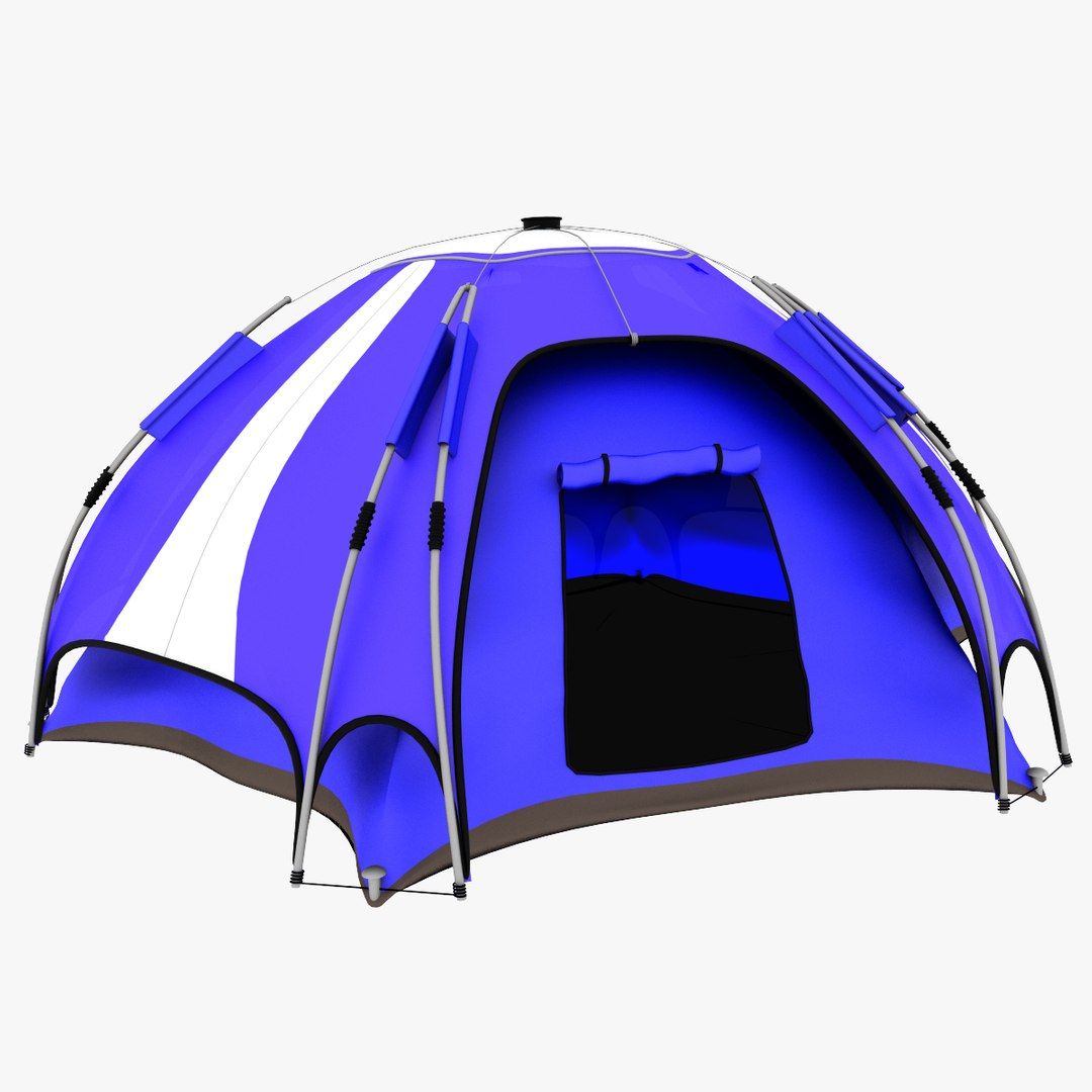Realistic Camping Tent 3d Model