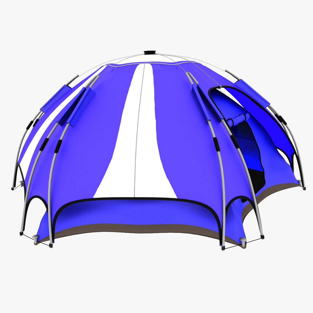 Realistic Camping Tent 3d Model