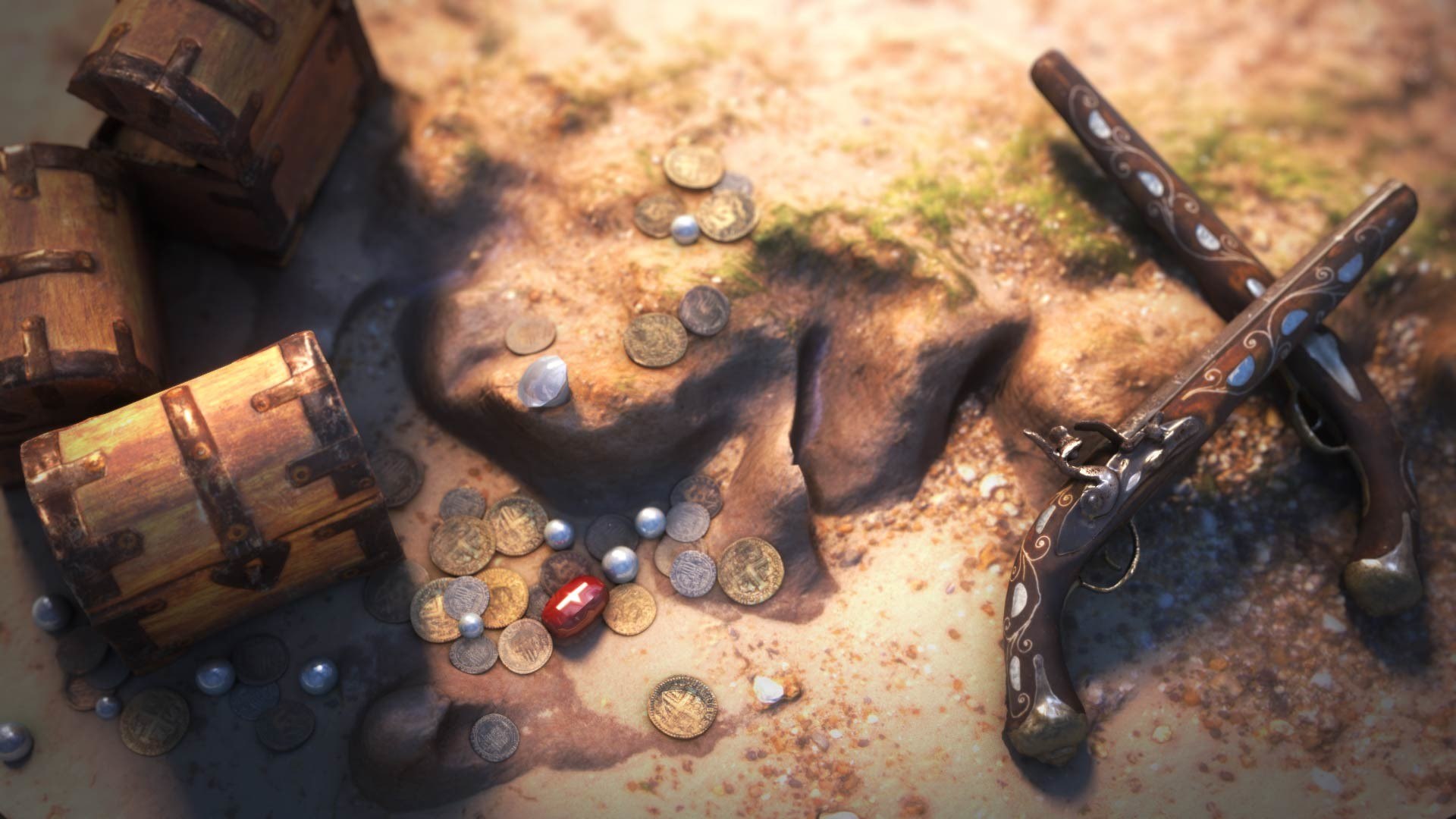 3D pirate wooden treasure model - TurboSquid 1377865