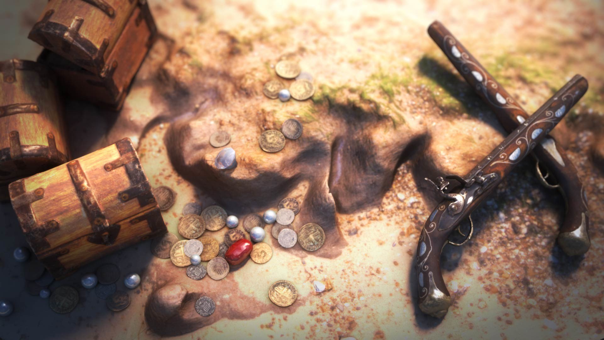 3D pirate wooden treasure model - TurboSquid 1377865