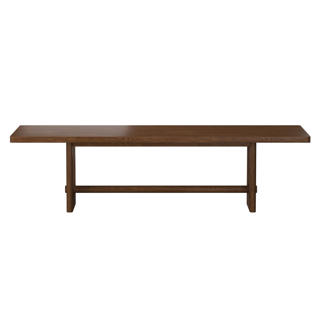 3D BRETON RECTANGULAR EXTENSION DINING TABLE Model - TurboSquid 1971977