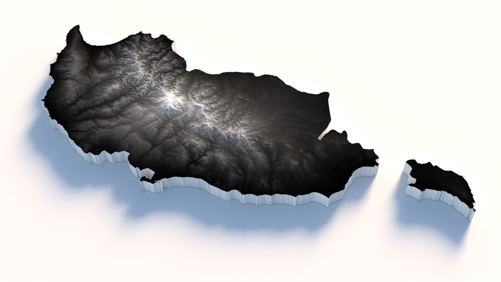 3D Cyprus Terrain Map - TurboSquid 2336009