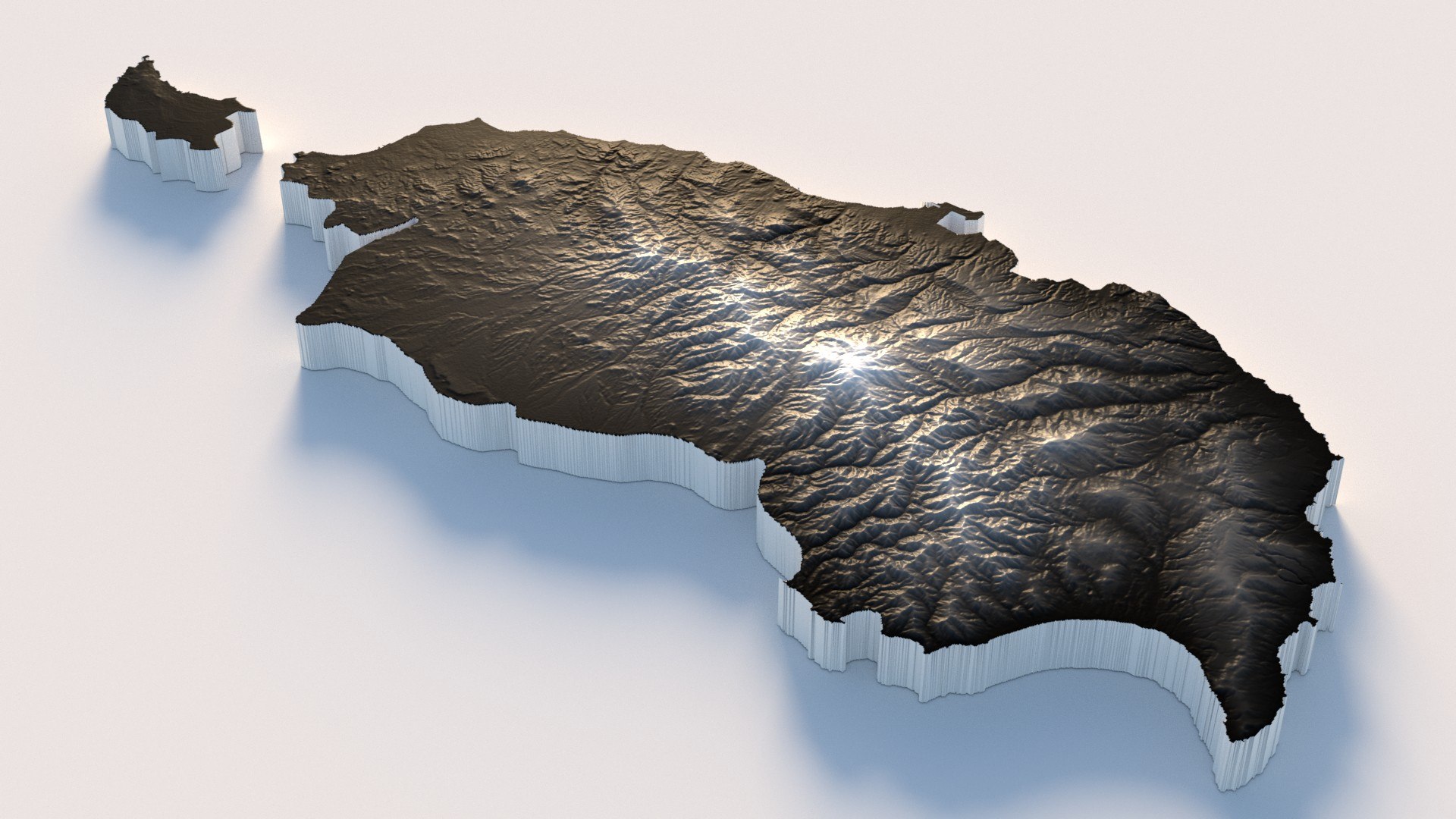3D Cyprus Terrain Map - TurboSquid 2336009