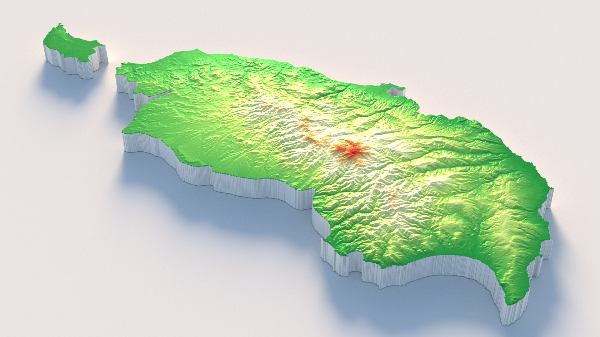 3D Cyprus Terrain Map - TurboSquid 2336009