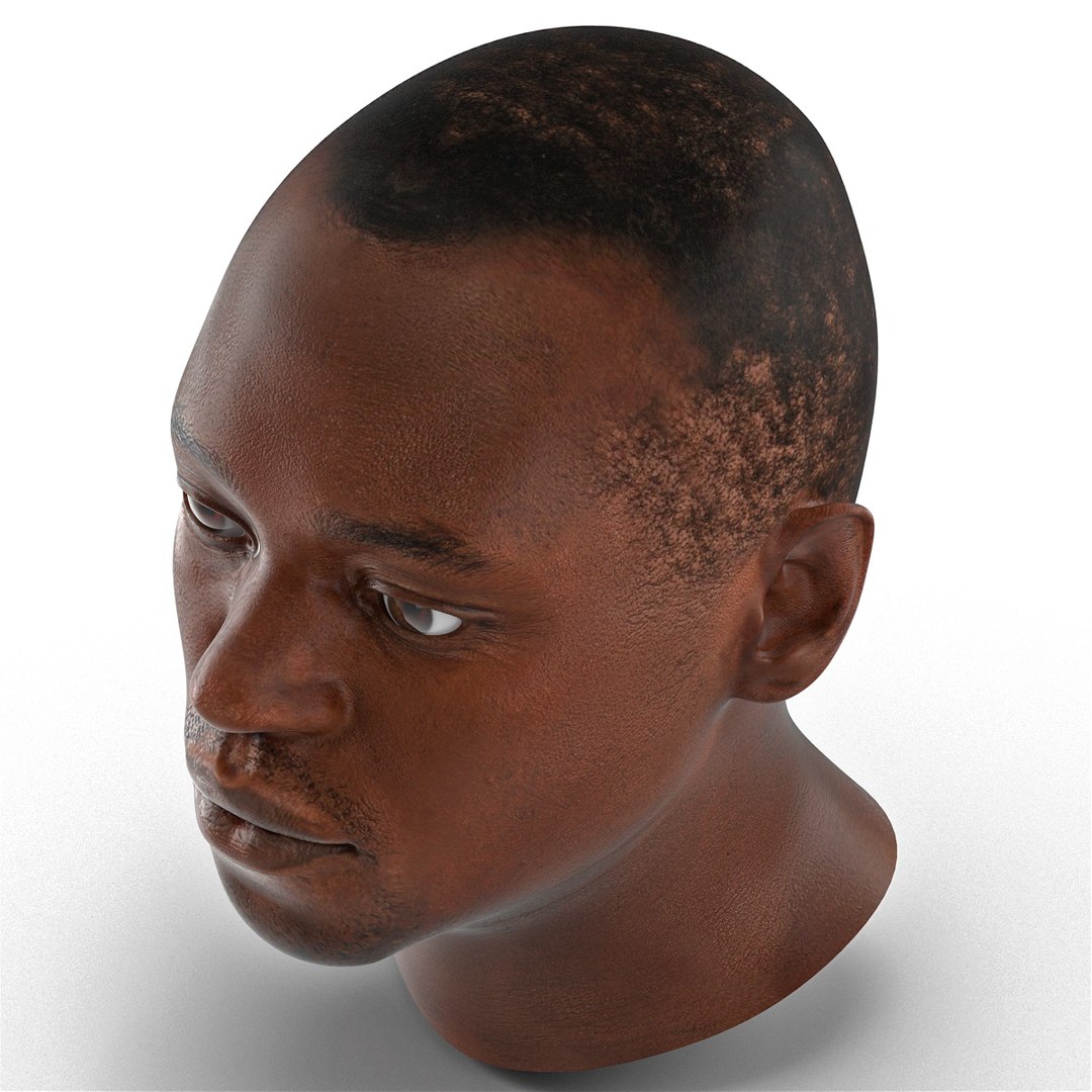 African American Male Head X