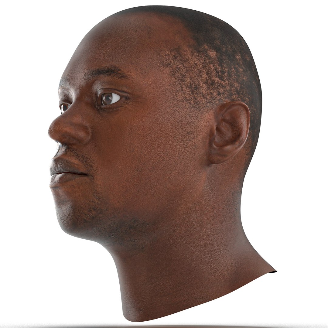 African American Male Head X