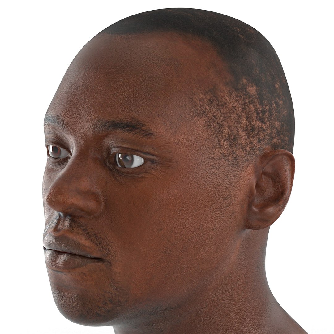 African American Male Head X