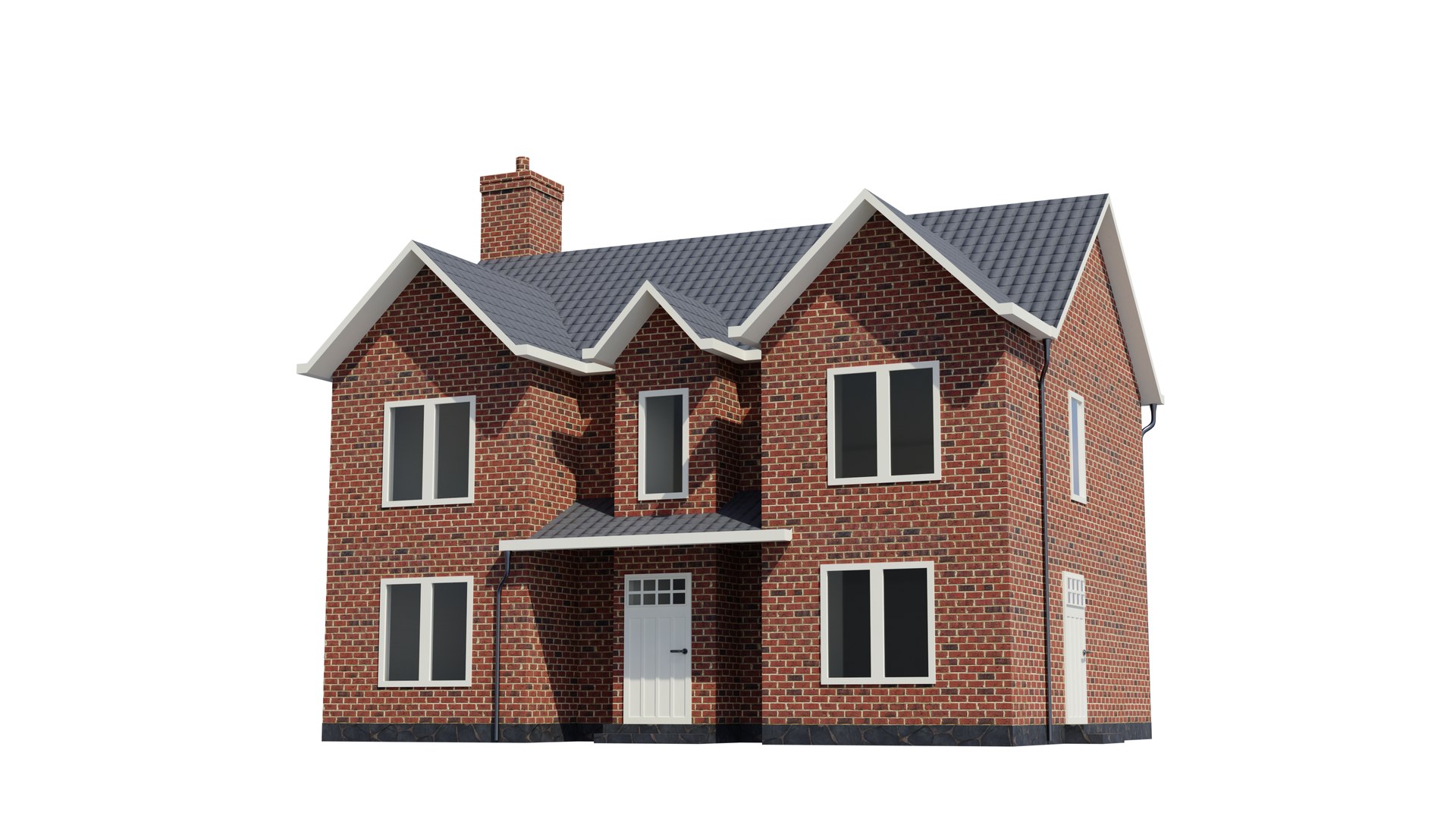 British House Design 004 3D Model - TurboSquid 2120560