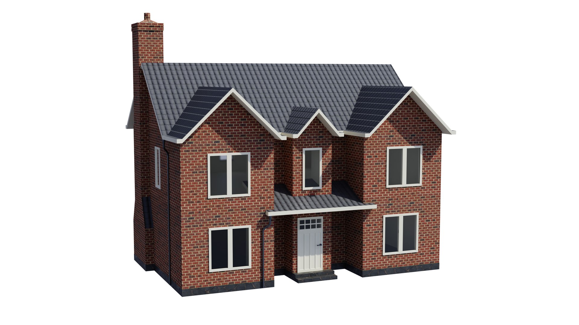 British House Design 004 3D Model - TurboSquid 2120560