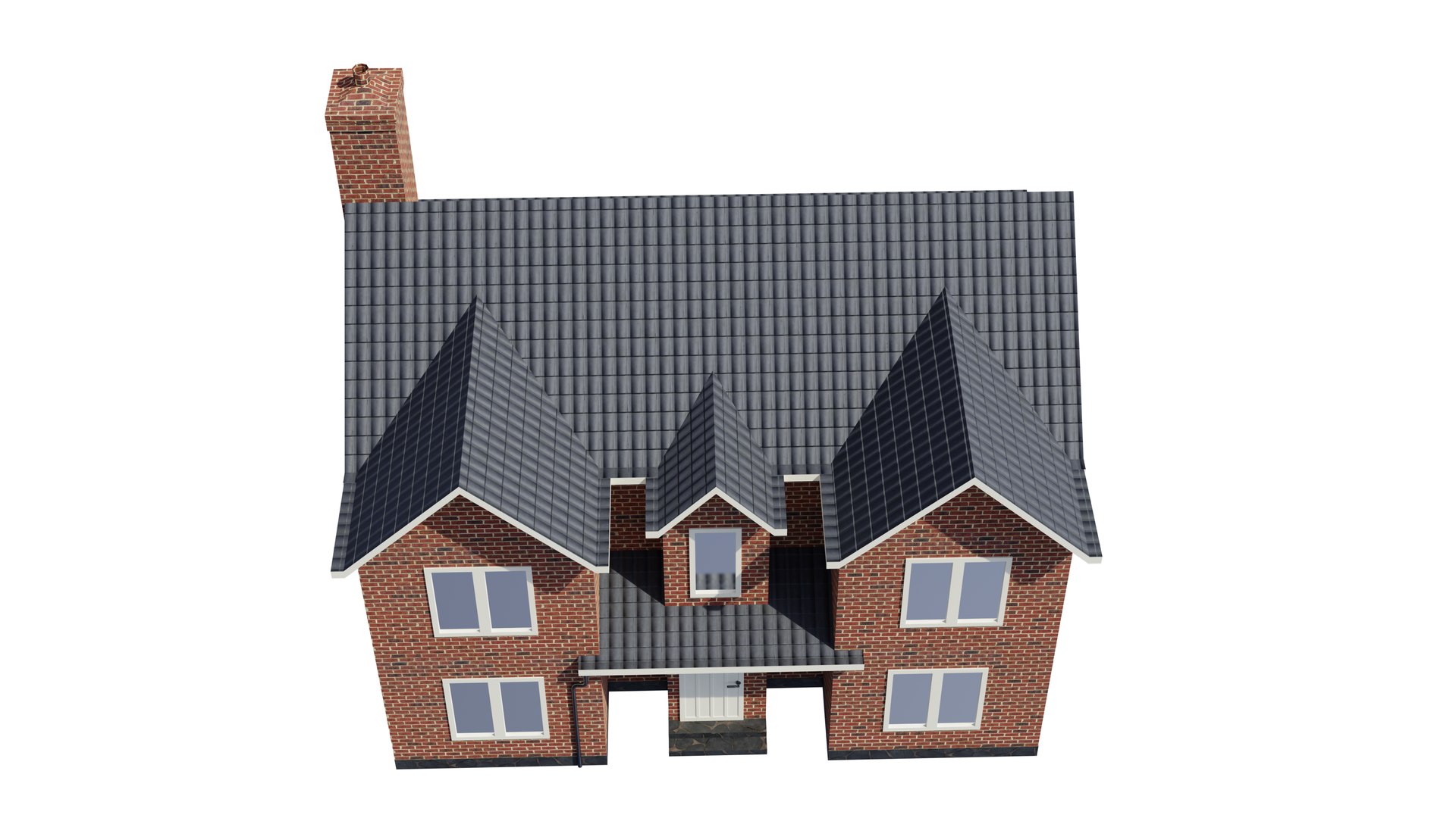 British House Design 004 3D Model - TurboSquid 2120560